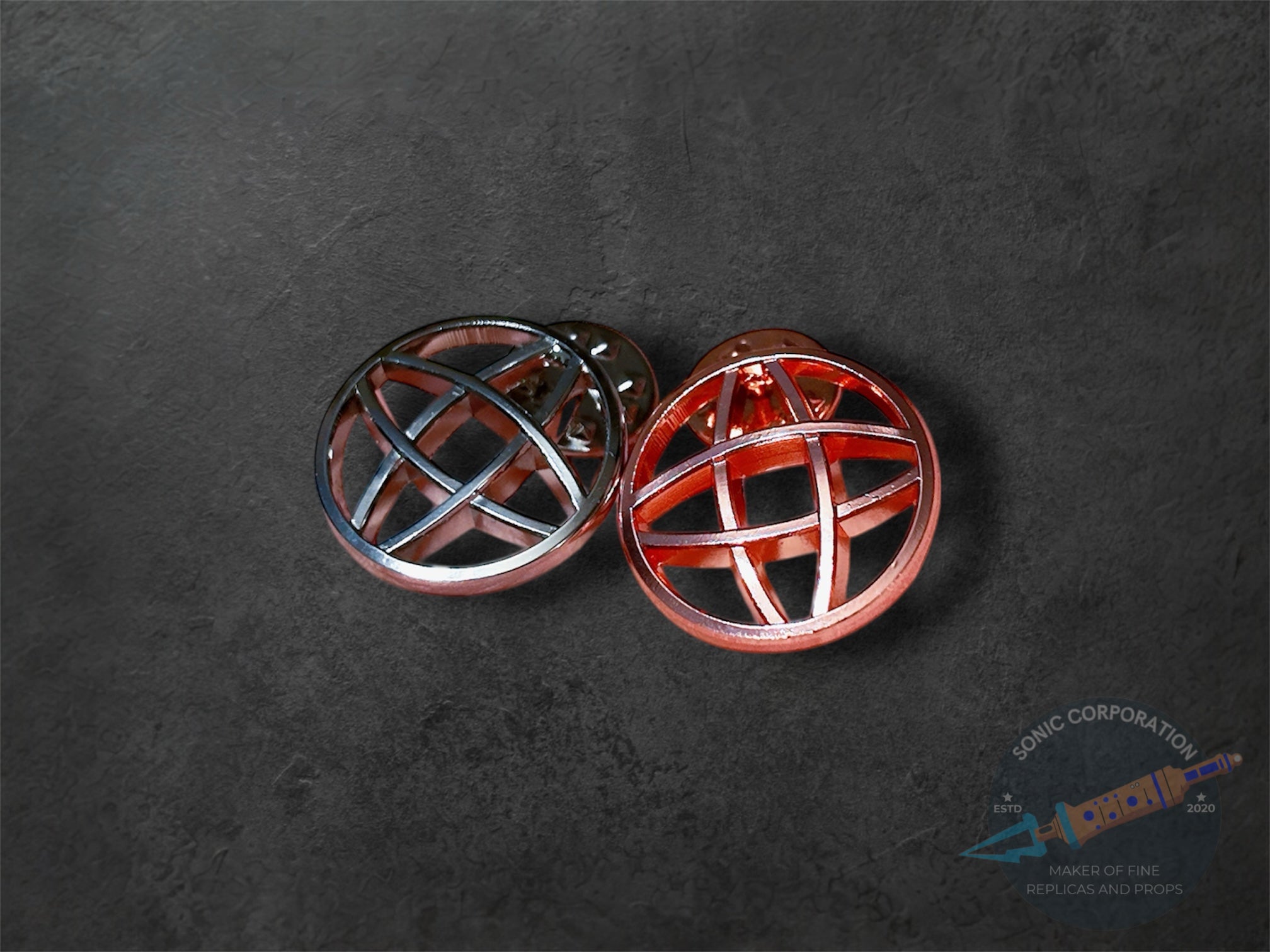 Unit Metal Pins – Dark Cyber Sabers